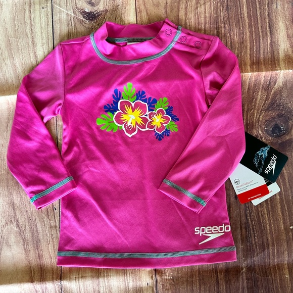 Speedo | Swim | Speedo Rash Guard Top Swim Toddler Girl Size S | Poshmark